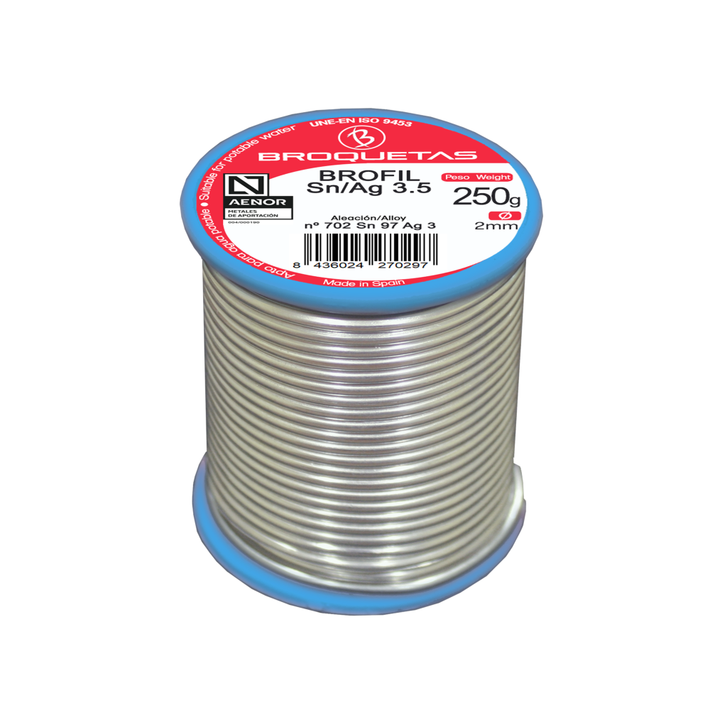 BROFIL Sn/Ag 3,5 AENOR - BROQUETAS, S.L.